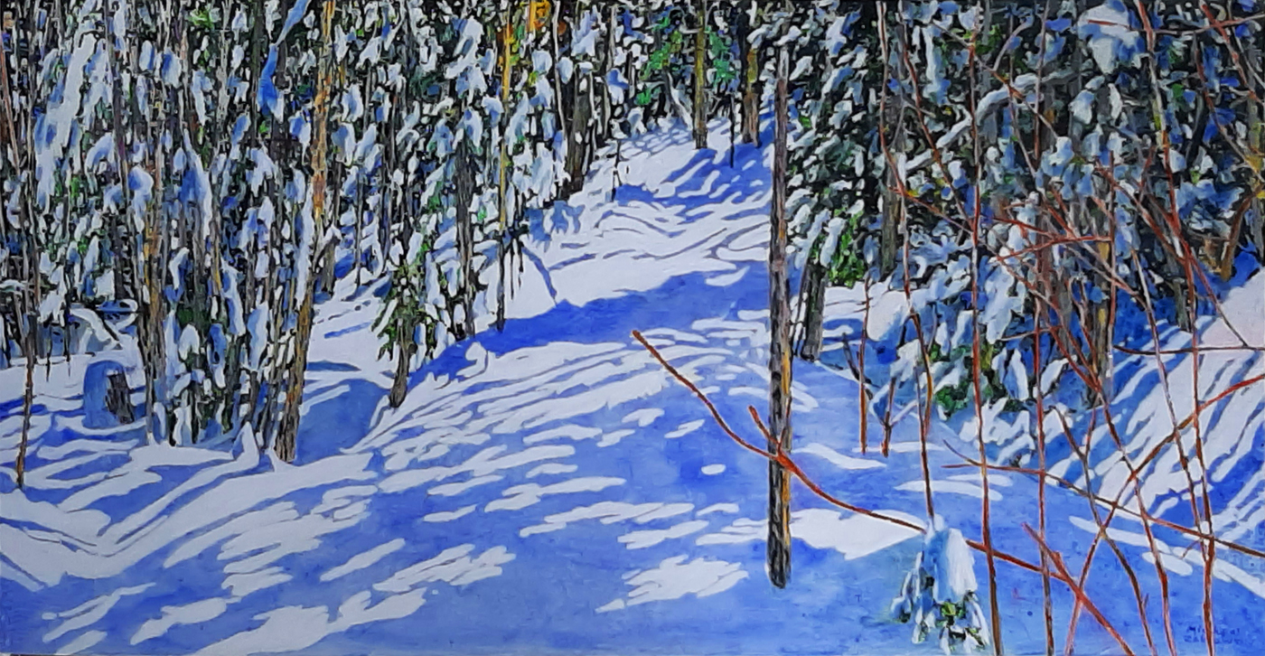 snowcovered trail | Micheal Zarowsky Fine Art