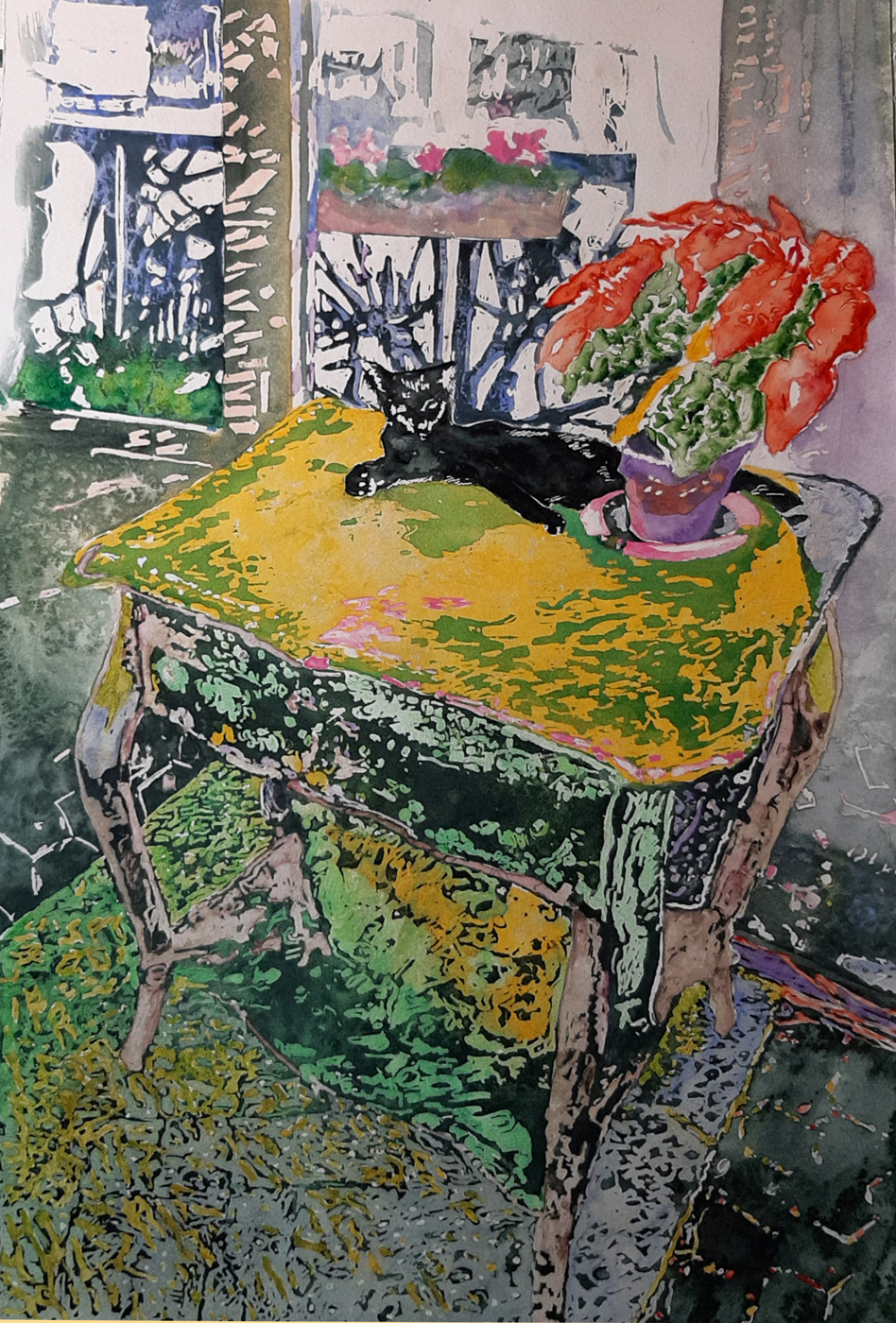 more on the ” Olympia (after Manet)” watercolour | Micheal Zarowsky ...