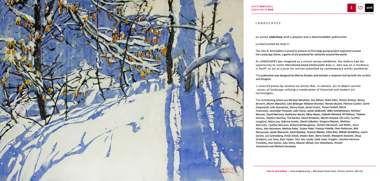 My Winter Watercolour at Aird Landscape Exhibition | Micheal Zarowsky ...